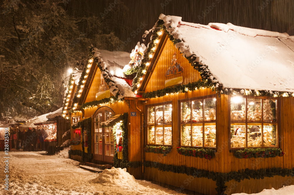 Christmas in the snow Stock Photo | Adobe Stock