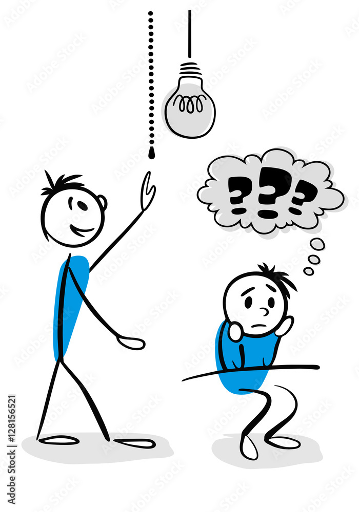 Stickman concept - Inspiration Stock-Vektorgrafik | Adobe Stock