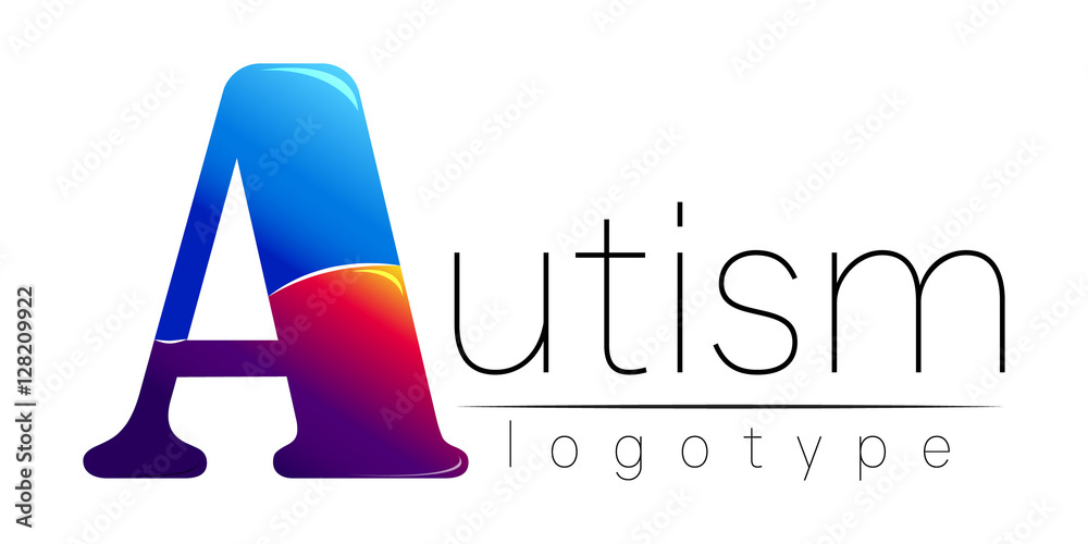 Modern logo of Psychology. Autism. Creative style. Logotype in vector ...