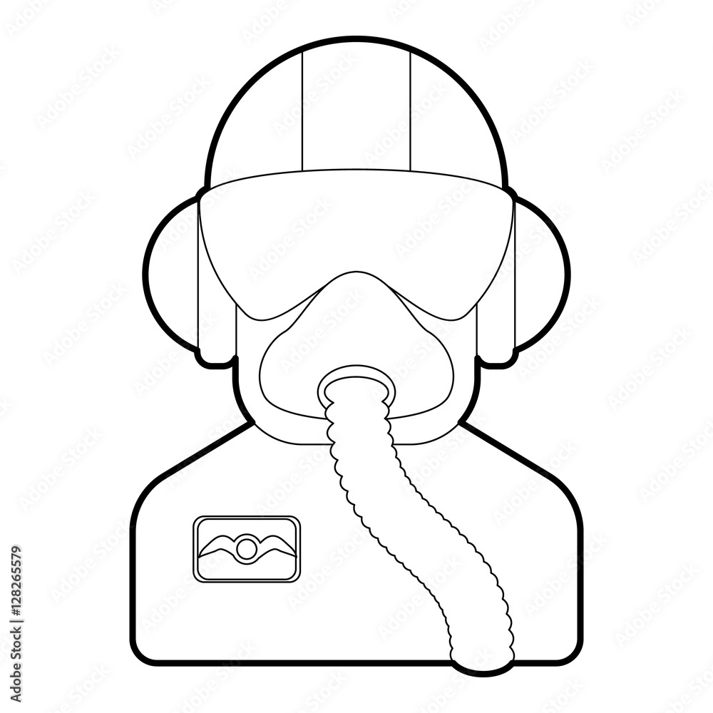 Pilot icon. Outline illustration of pilot vector icon for web design ...