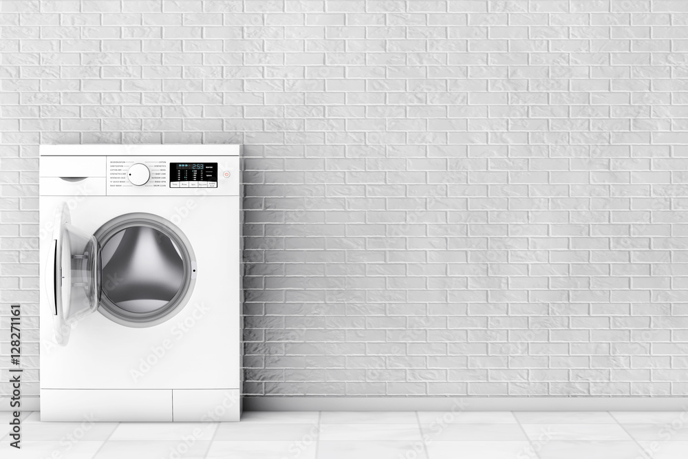Modern Washing Machine. 3d Rendering Stock Illustration | Adobe Stock