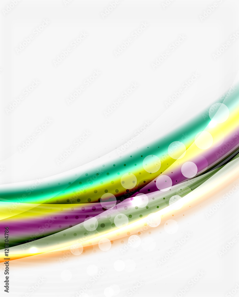 Translucent wave on white background Stock Vector | Adobe Stock