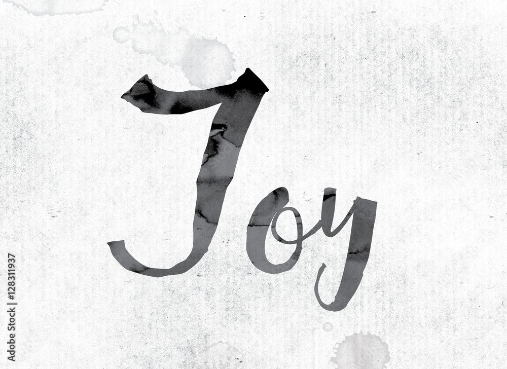 Joy Concept Painted in Ink Stock-Illustration | Adobe Stock