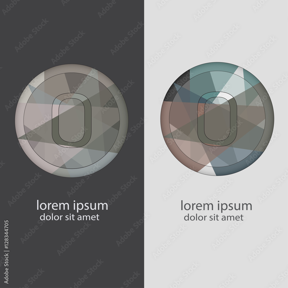 Letter O with multiple color combinations;Vector Illustration Stock ...