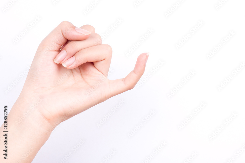 finger hand girl symbols isolated concept hook each other's little ...