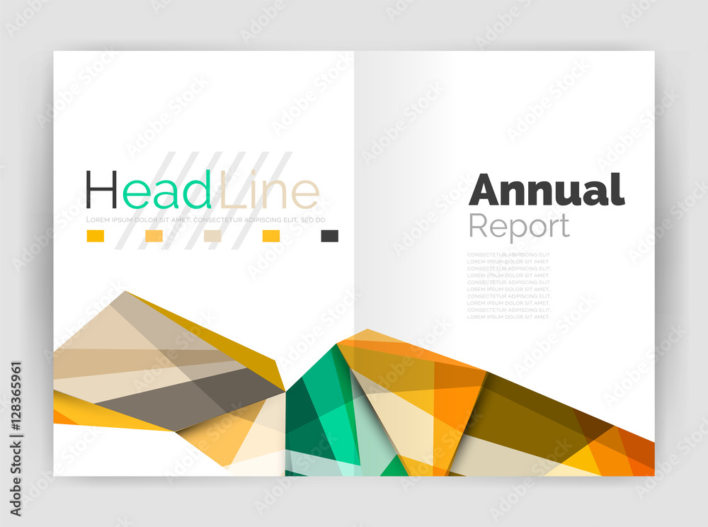 Abstract background annual report template Stock Vector | Adobe Stock
