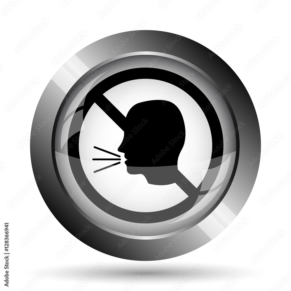 No talking icon Stock Illustration | Adobe Stock
