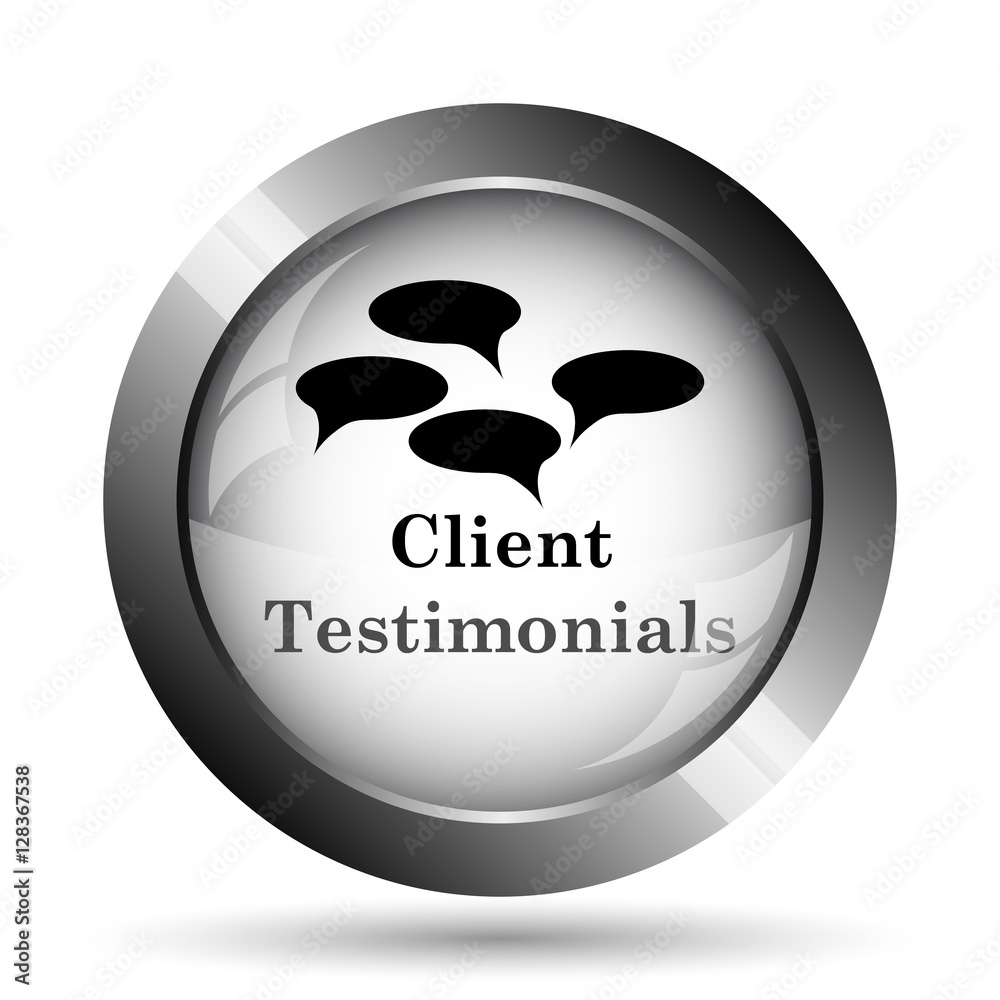 Client testimonials icon Stock Illustration | Adobe Stock