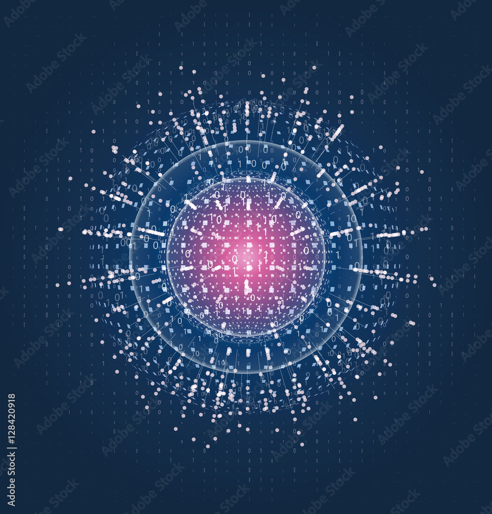 Abstract geometric technology design element. Stock Vector | Adobe Stock