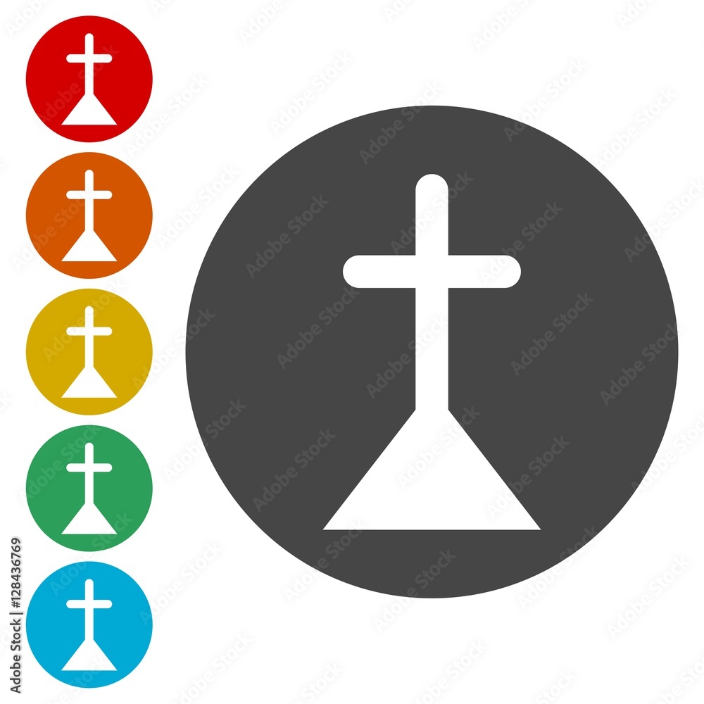 Church vector icon, Church symbol Stock Vector | Adobe Stock