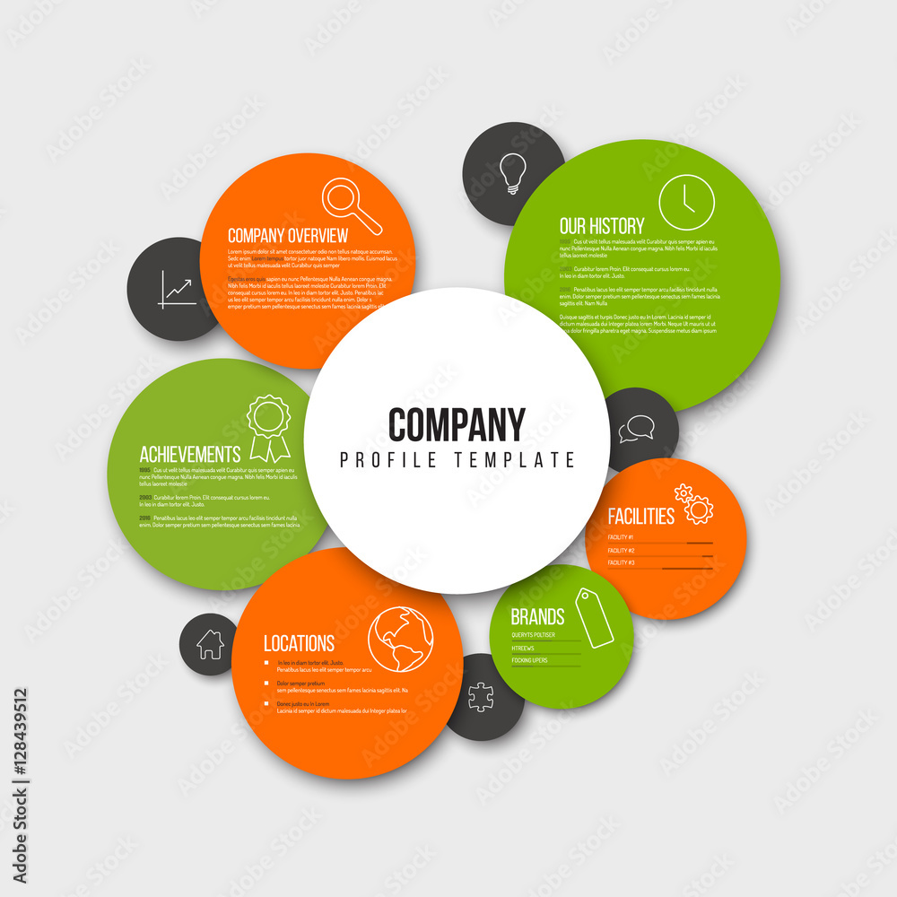 Vector Company infographic overview design template Stock Vector ...