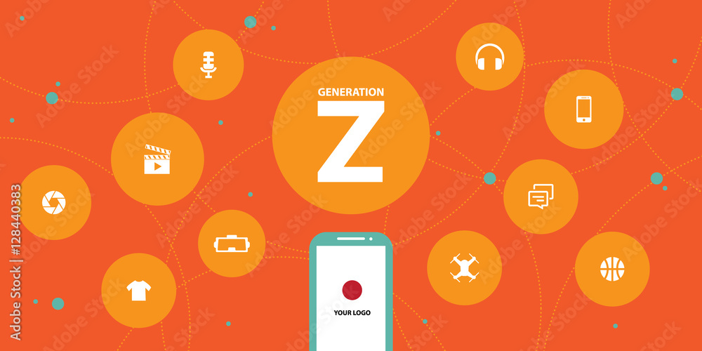 Generation Z Vector Illustration Stock Vector | Adobe Stock