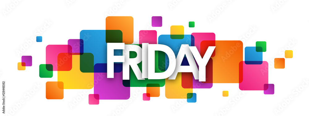 DAYS OF THE WEEK Icons (FRIDAY) Stock Vector | Adobe Stock