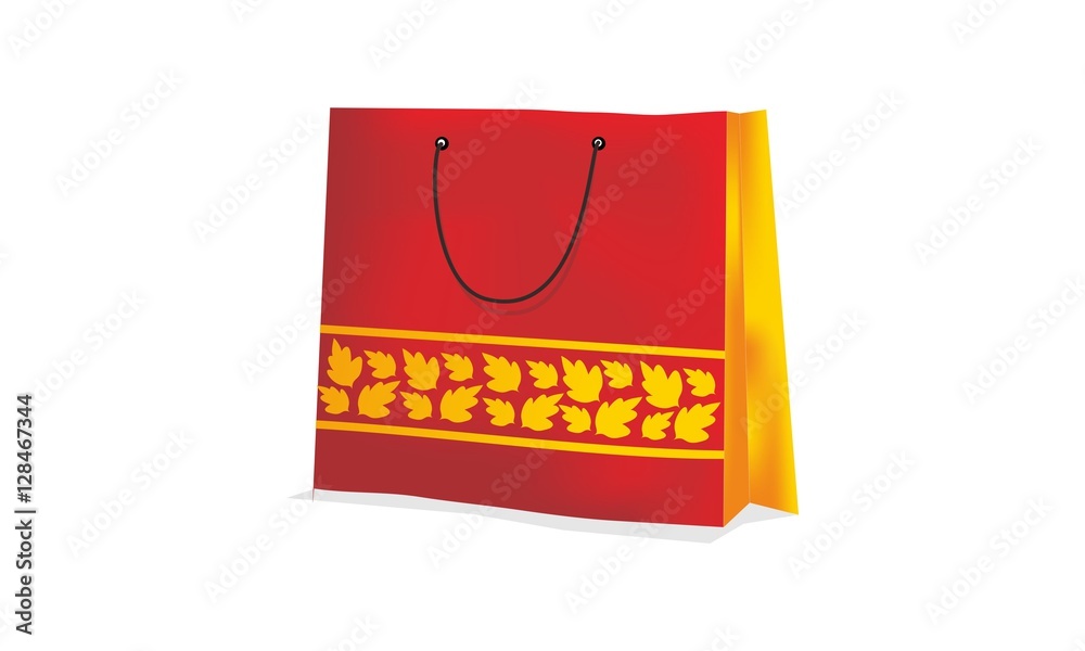 paper bag illustration Stock Vector | Adobe Stock
