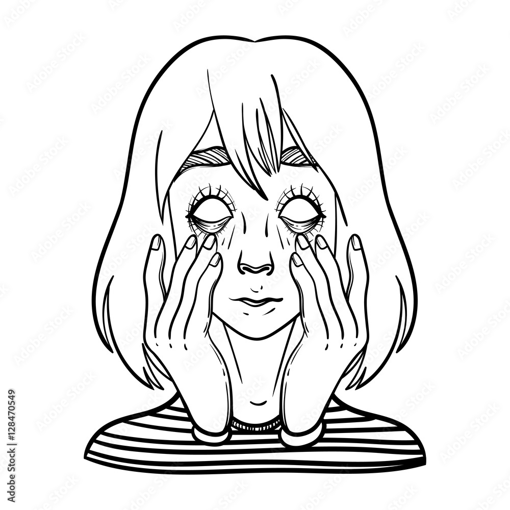 Girl Zombie Face Drawing