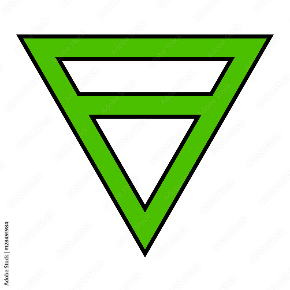 Five Element Flat Silhouette Icon Symbol Design. Vector illustration ...