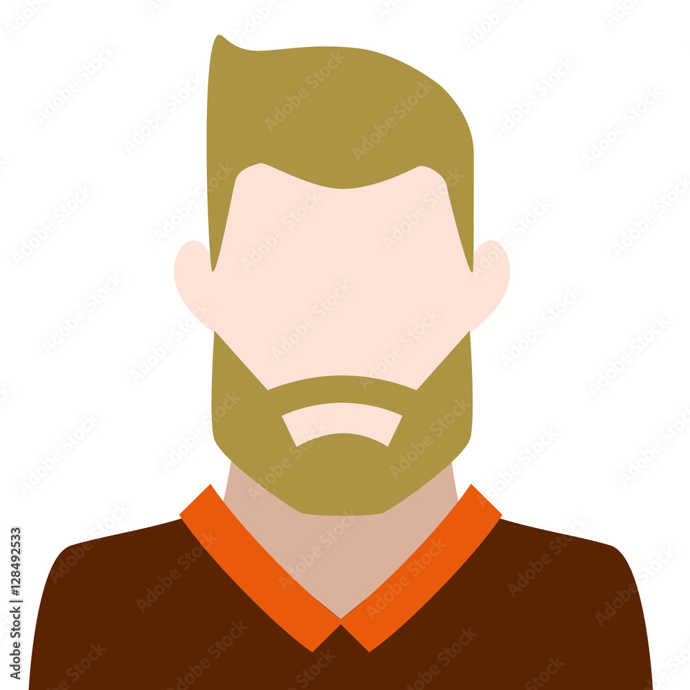 blond man with beard icon avatar Stock Vector | Adobe Stock
