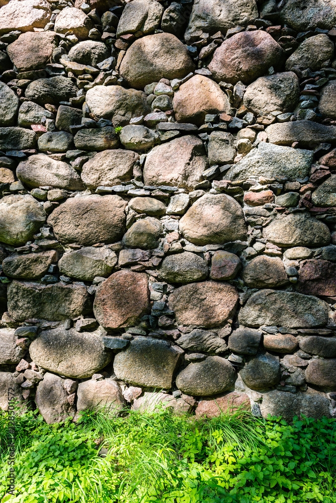 ancient stone brick wall Stock Photo | Adobe Stock