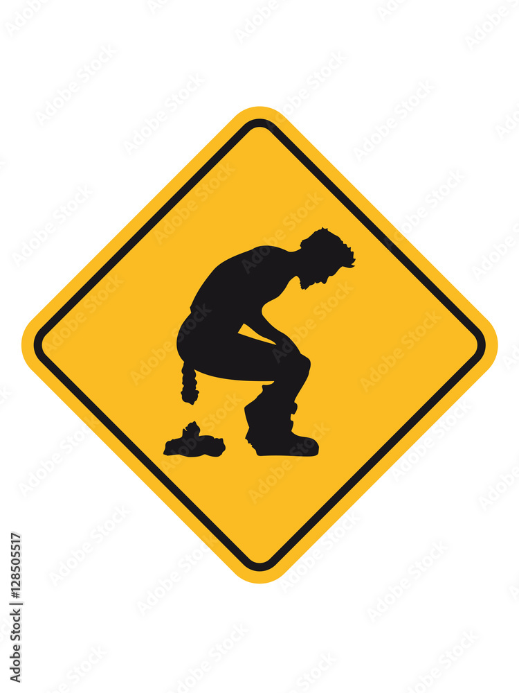 Smelly Bathroom Caution Sign