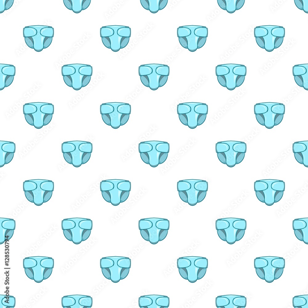 Diaper pattern. Cartoon illustration of diaper vector pattern for web ...