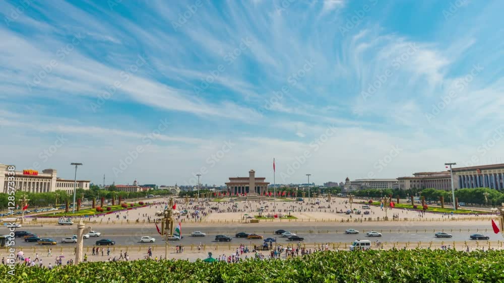 Tiananmen Square, one of the world's largest city square, China ...