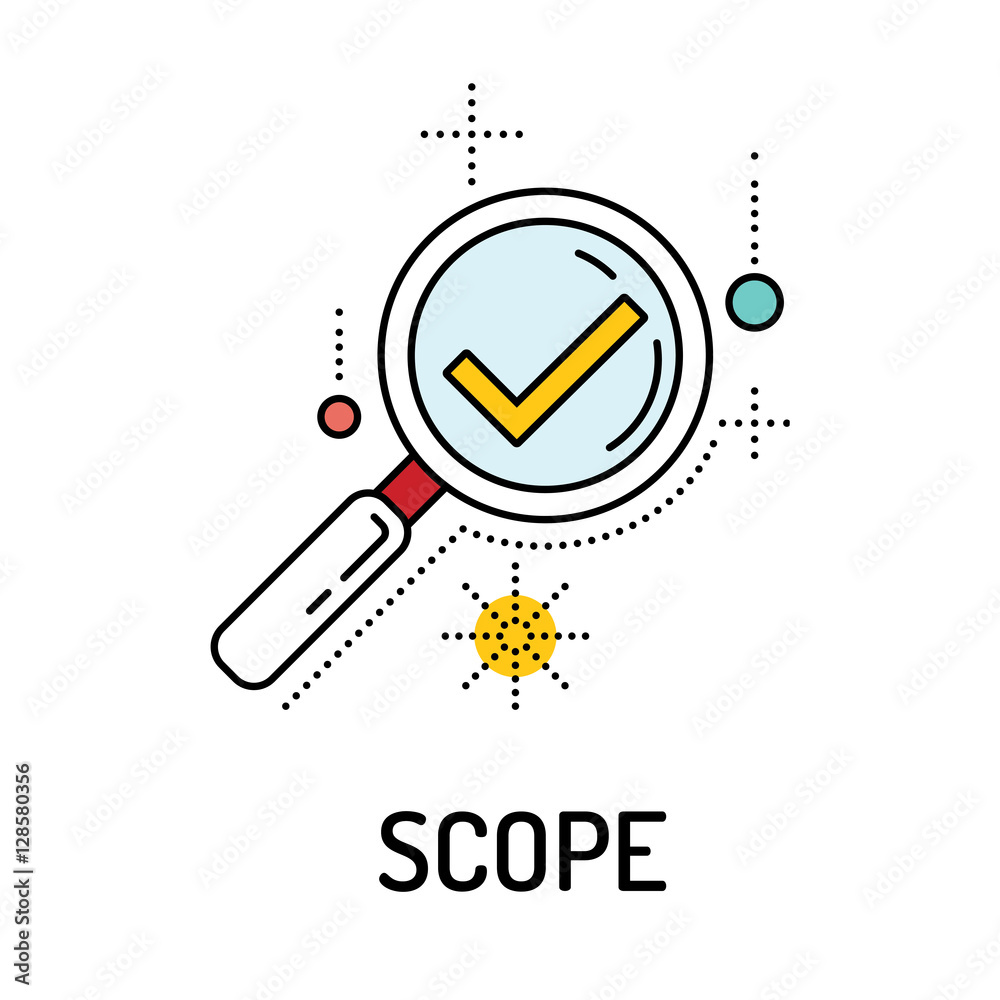 SCOPE Line icon Stock Vector | Adobe Stock