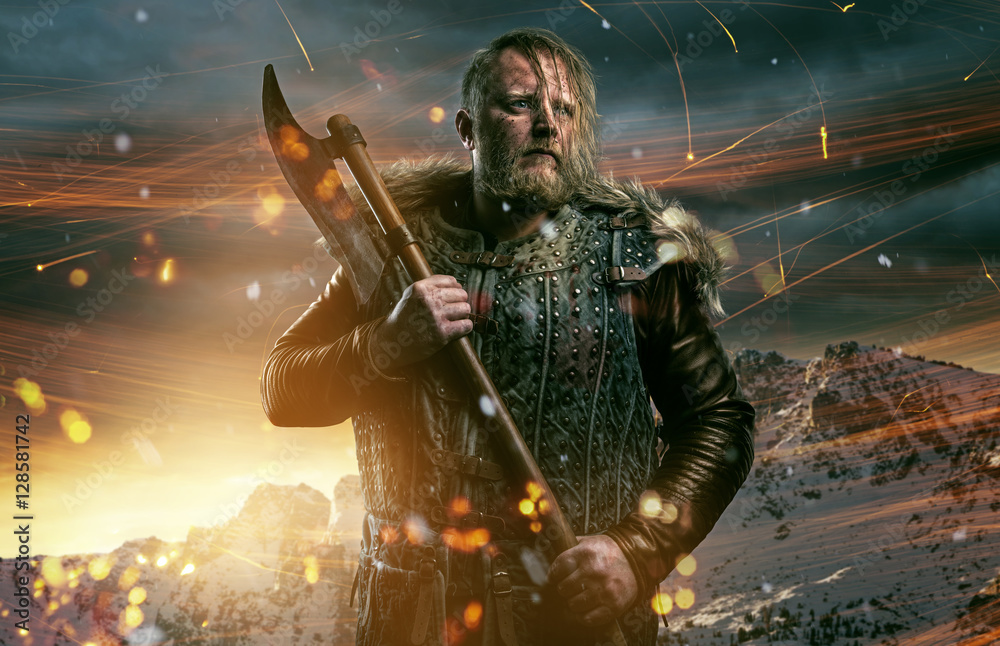 Wikinger im Kampf ภาพถ่ายสต็อก | Adobe Stock