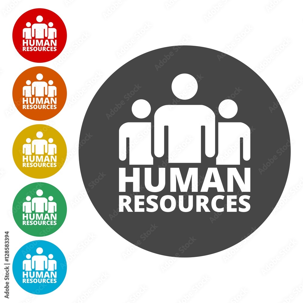 Human resources sign icon Stock Vector | Adobe Stock