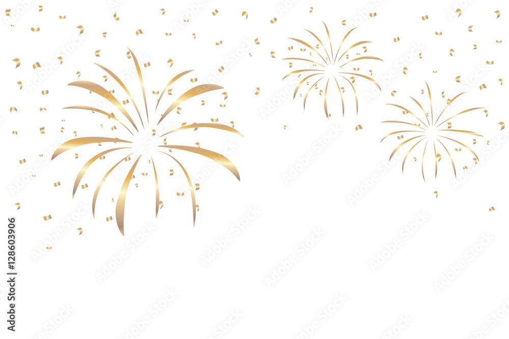 Fireworks White Background