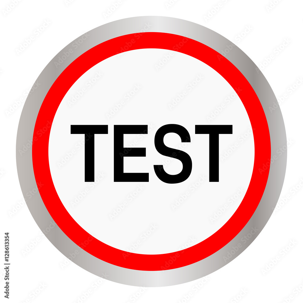test round glossy red web icon Stock Vector | Adobe Stock