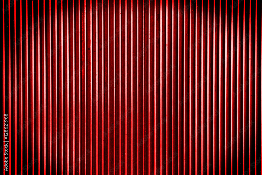 Red metal steel background with bright center spotlight and blac Stock ...