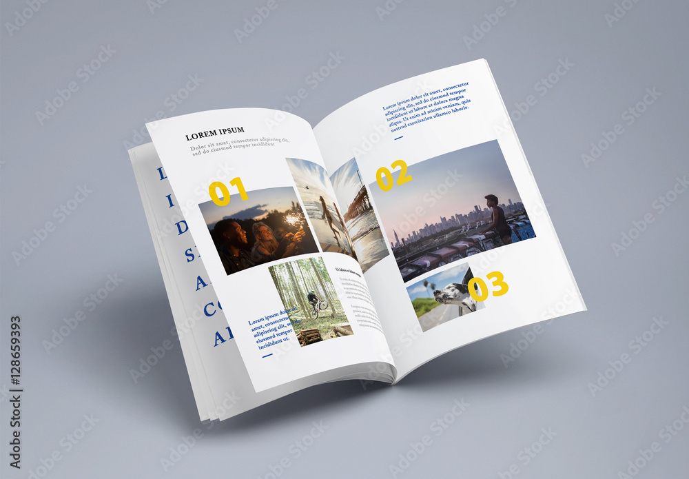 Maqueta de revista Stock Template | Adobe Stock