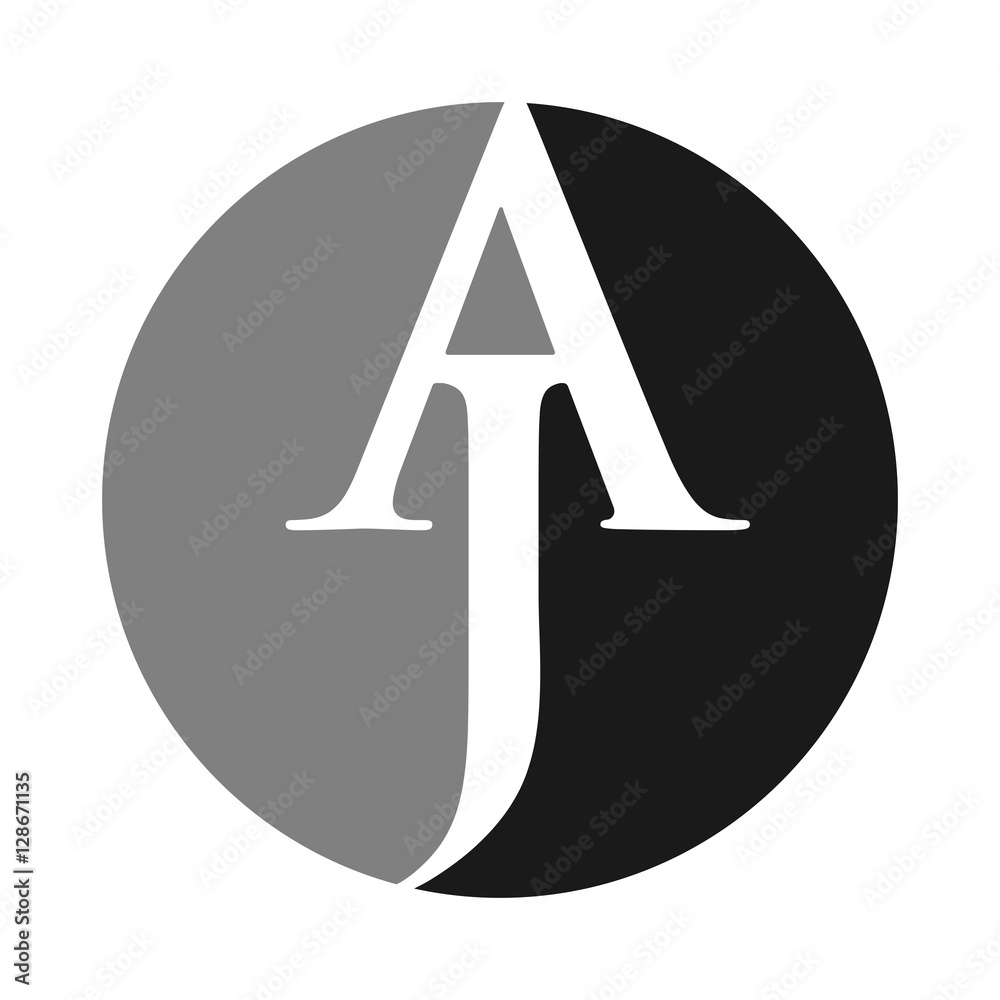 letter A and J logo vector Stock Vector | Adobe Stock