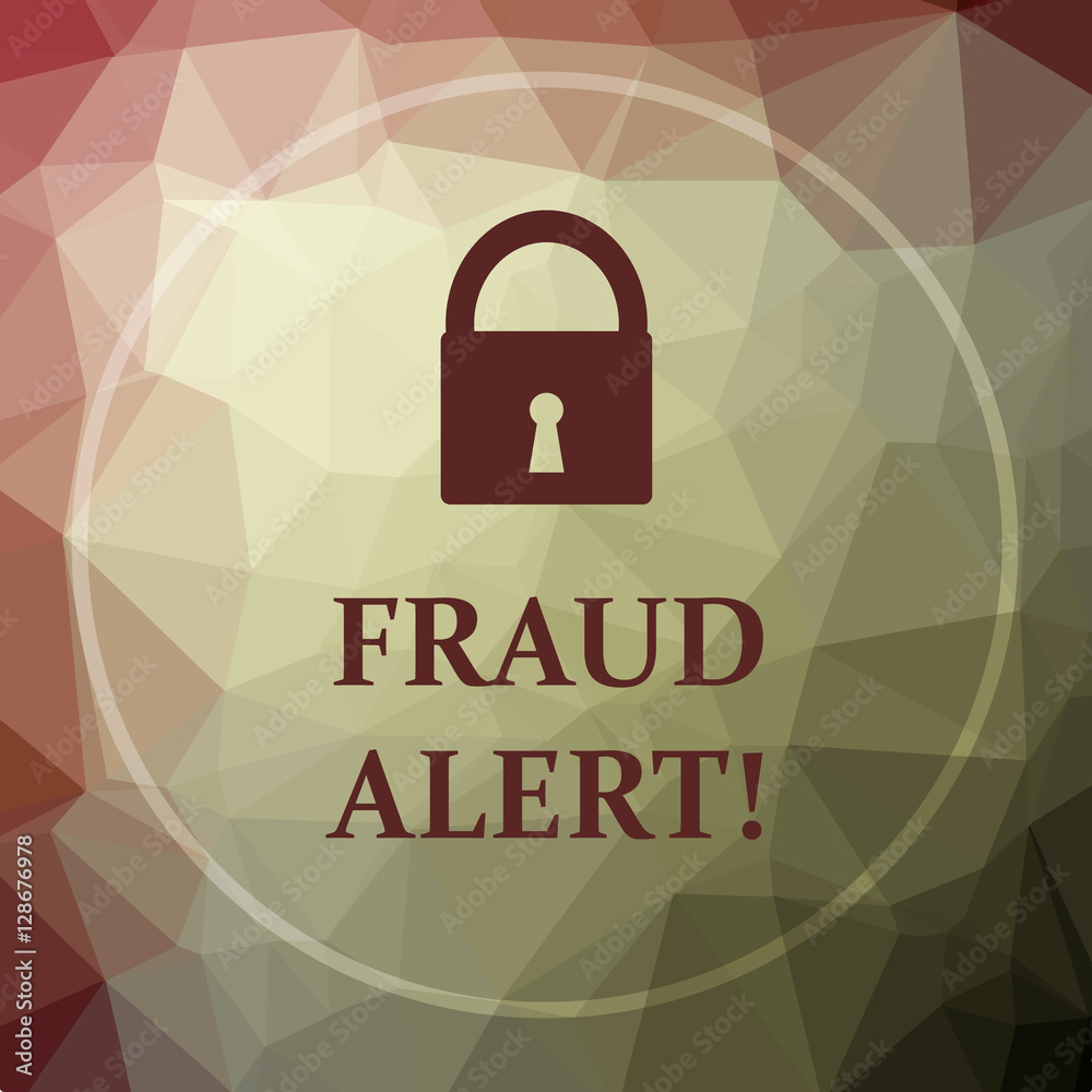 Fraud alert icon Stock Illustration | Adobe Stock