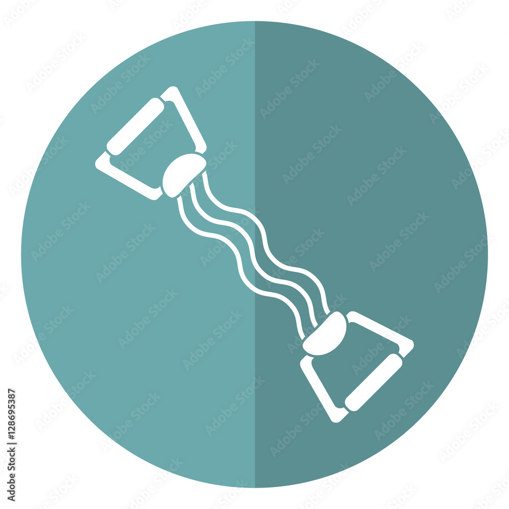 resistance band exercising gym fitness shadow vector illustration eps ...