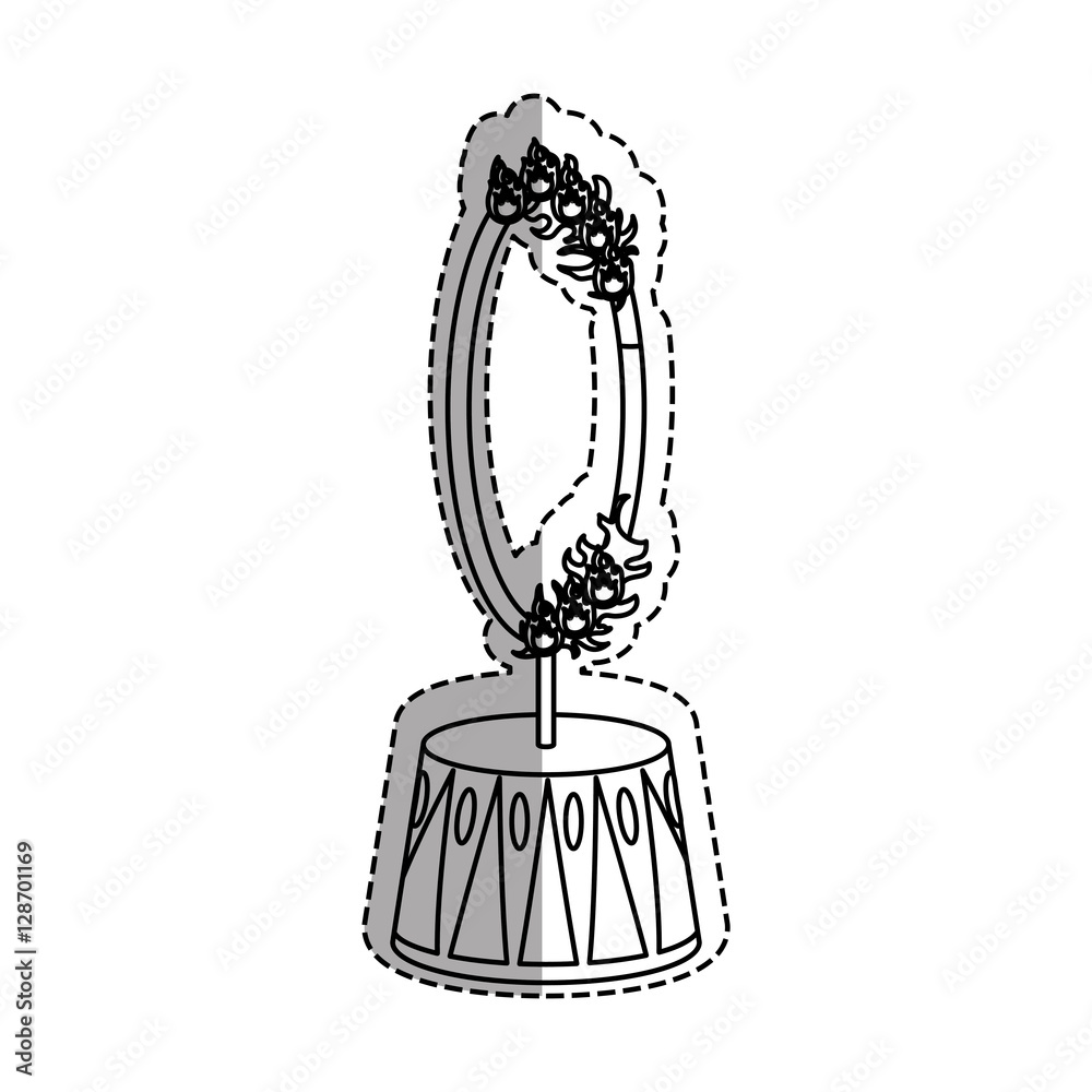 Circus fire hoop icon vector illustration graphic design Stock Vector ...