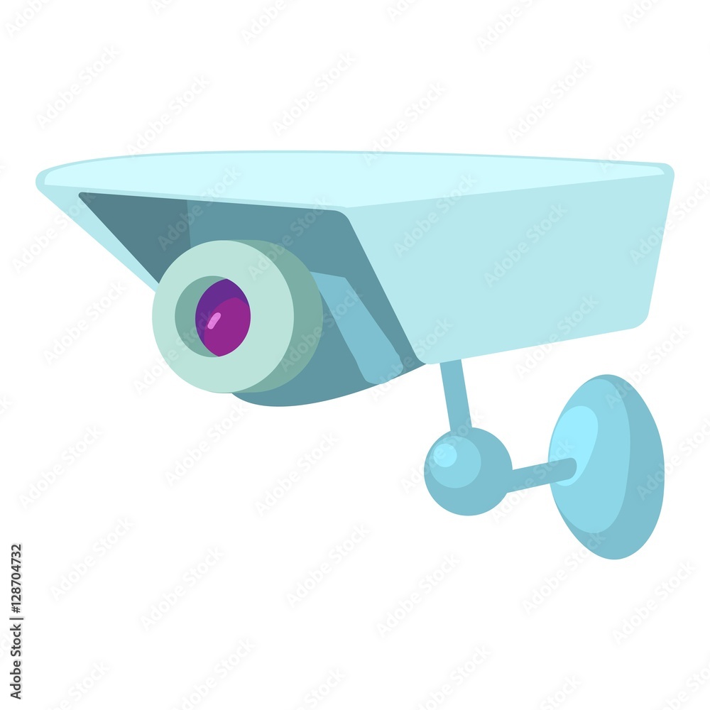 Security camera icon. Cartoon illustration of security camera vector ...