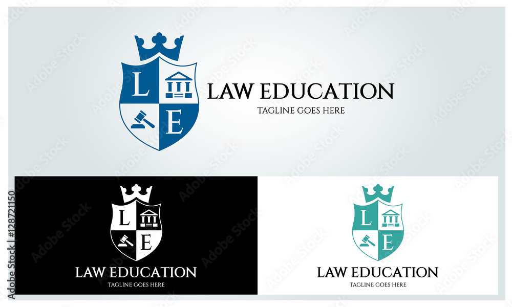 Law education logo design template ,Vector illustration Stock Vector ...
