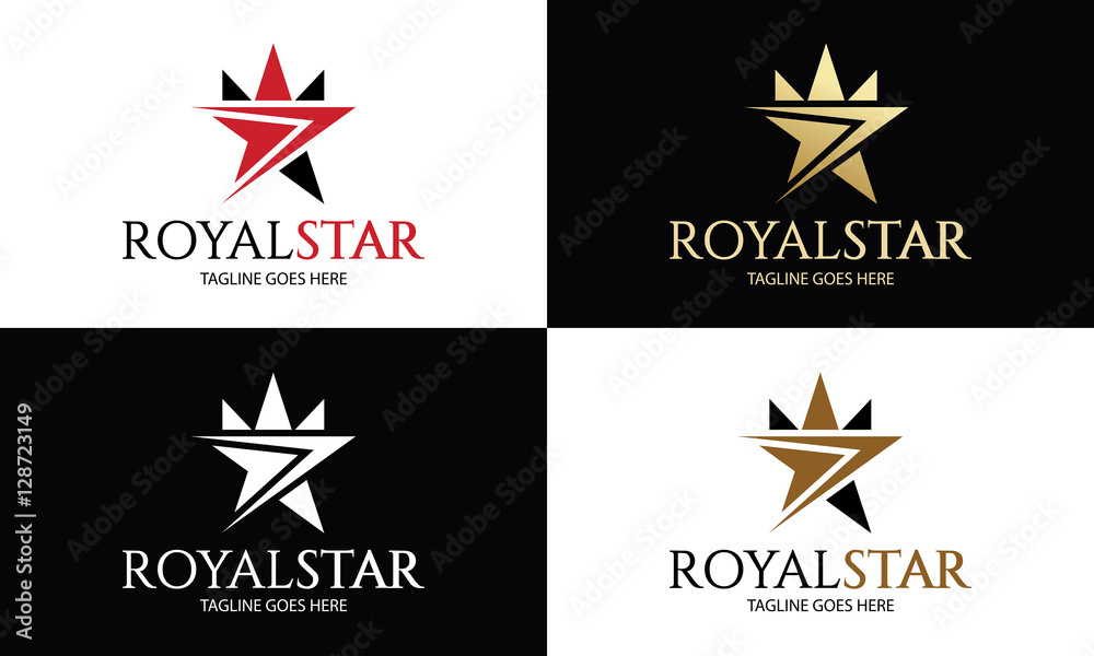 Royal star logo design template ,Vector illustration vector de Stock ...