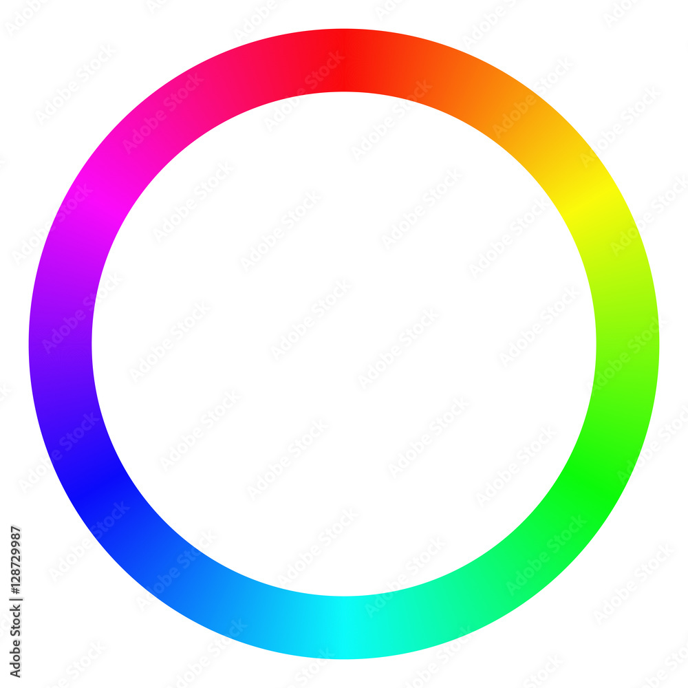 Isolated gradient rainbow ring color palette Stock Vector | Adobe Stock