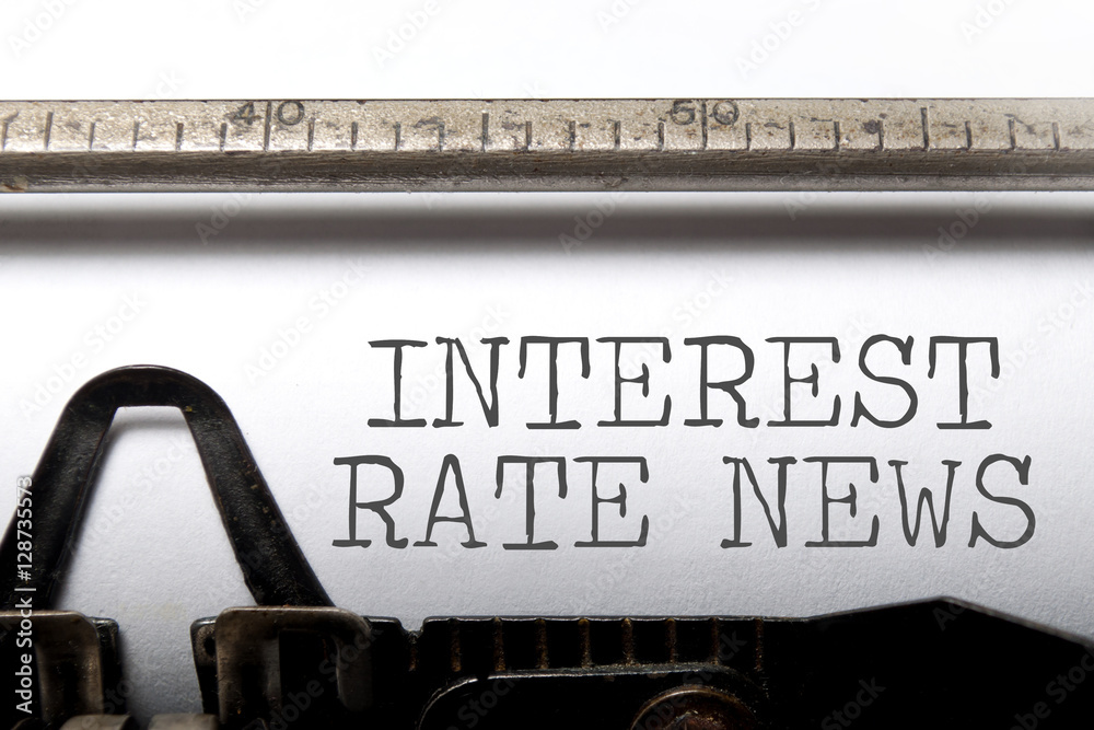 Interest rate news foto de Stock | Adobe Stock