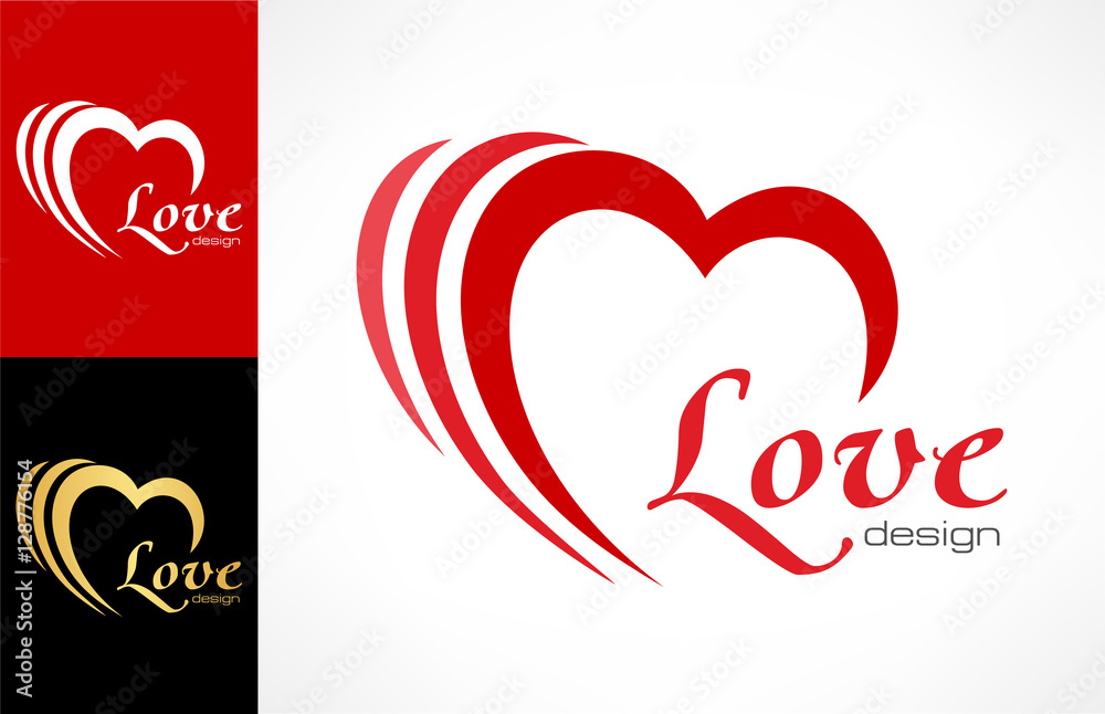 heart logo Stock Vector | Adobe Stock
