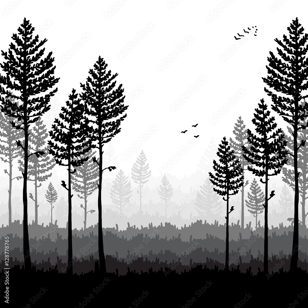 Dark Forest Vector