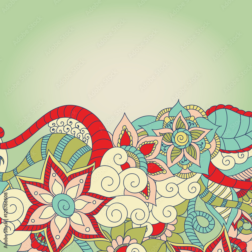 Zentangle abstract flowers. Doodle flower. Vector illustration Stock ...