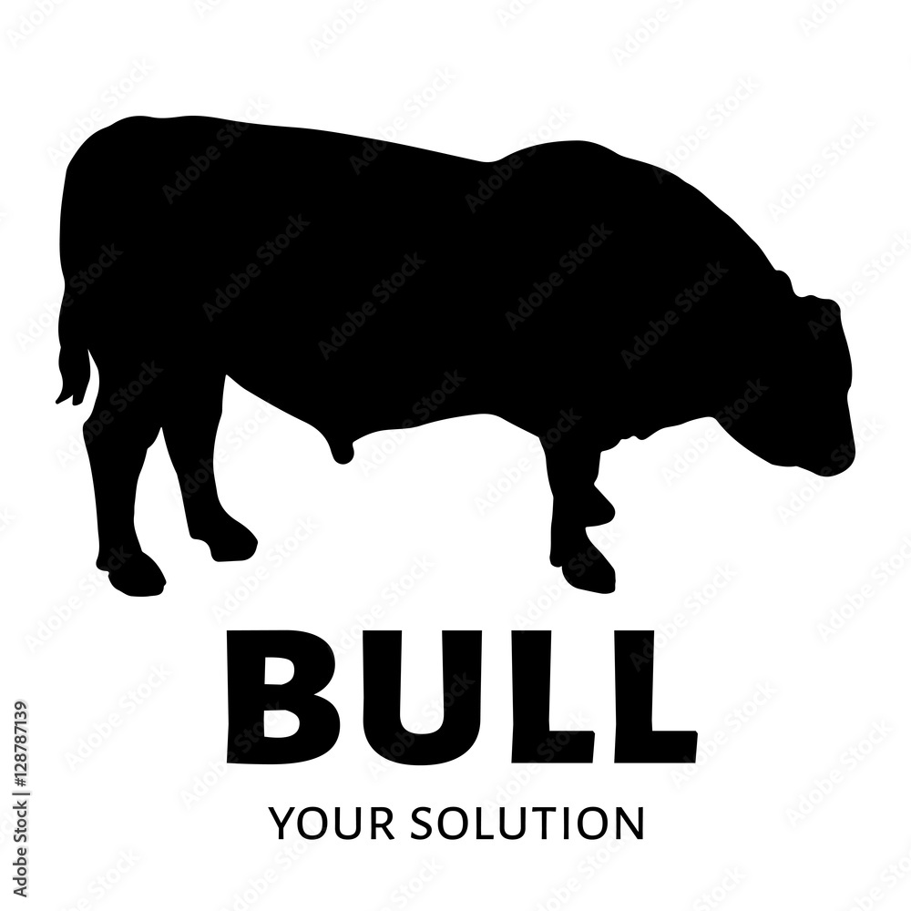 Vector Logo Of A Bull Brand Logo Stock Vector Adobe Stock vector-logo-of-a-bull-brand-logo-stock-vector-adobe-stock
