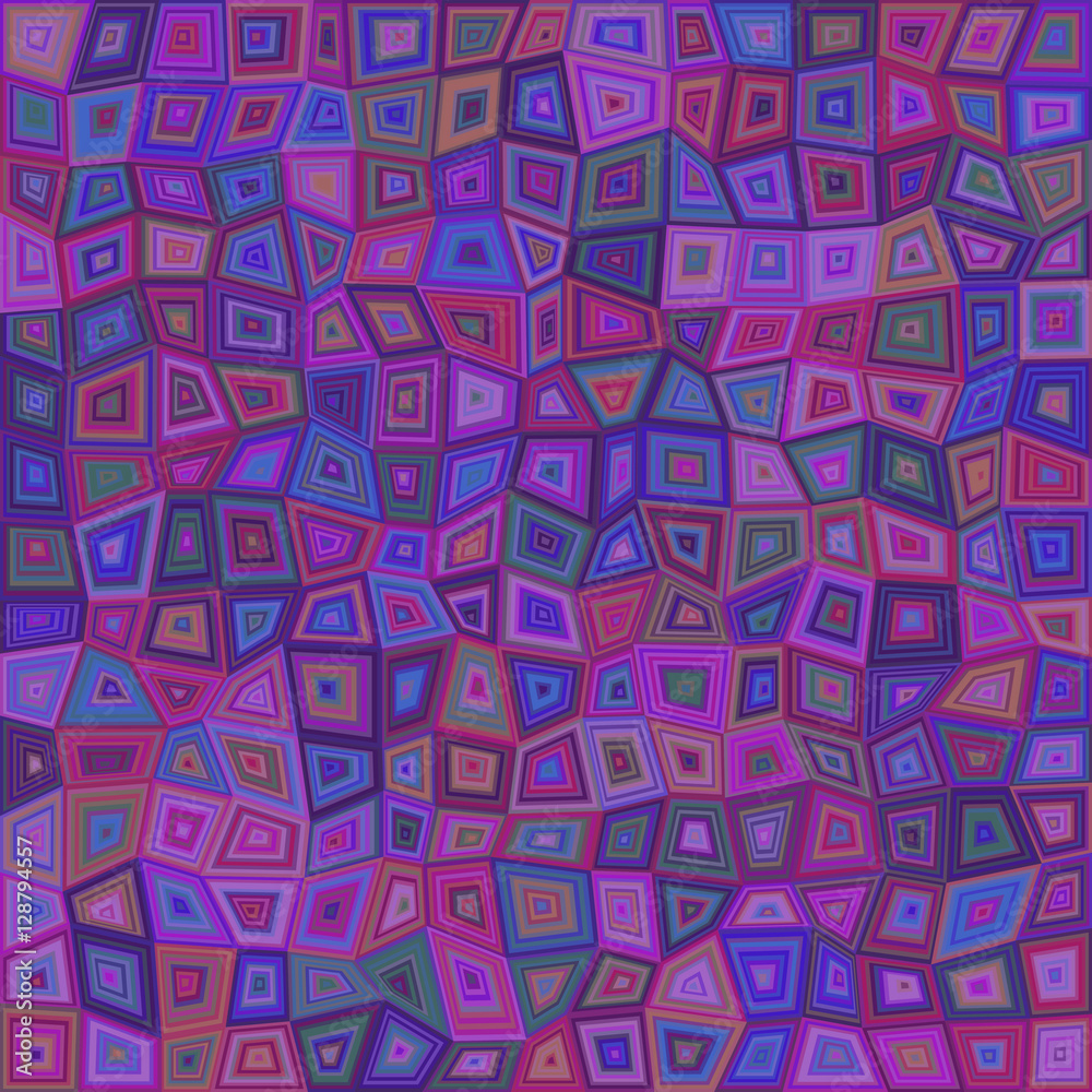 Colorful concentric rectangle mosaic background Stock Vector | Adobe Stock