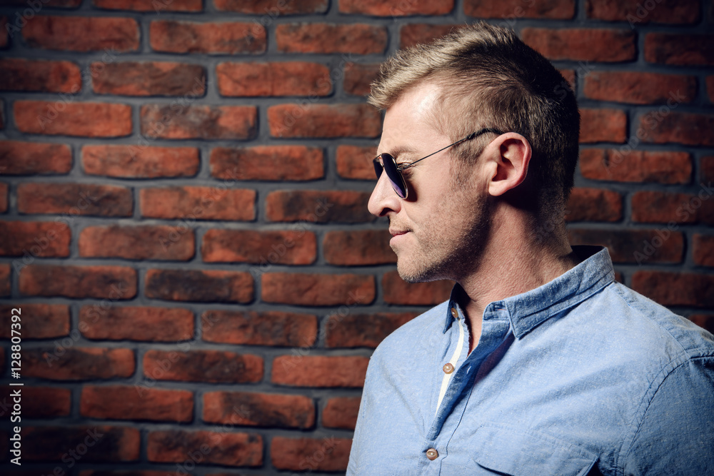 side view man Stock Photo | Adobe Stock