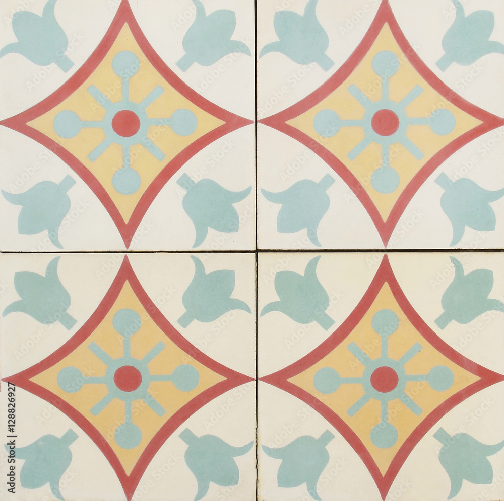 Background and texture with Ancient tile pattern Stock Photo | Adobe Stock