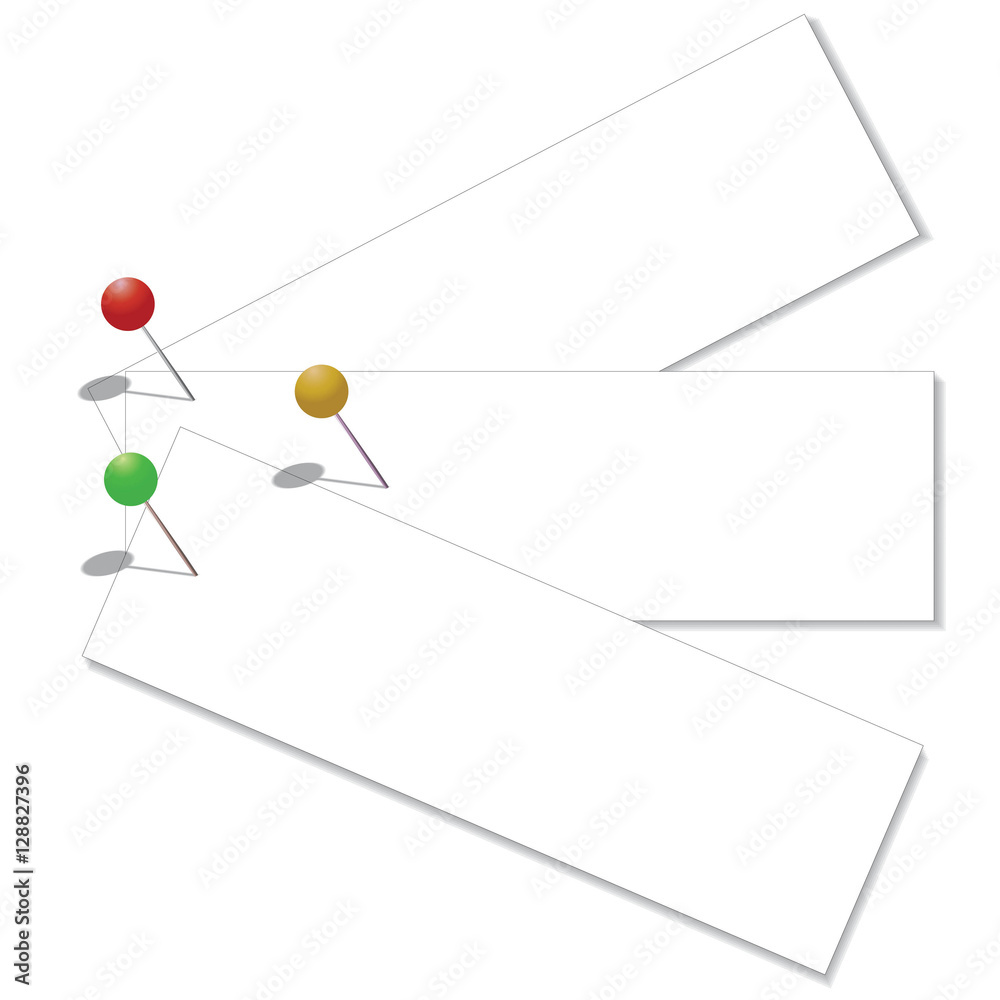 Paper note with clip, vector eps10 illustration Stock Vector | Adobe Stock