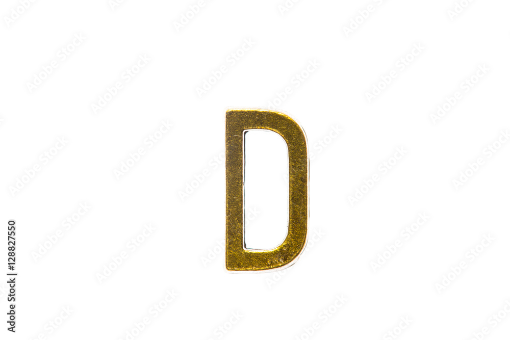 Gold Letter Classic type retro style vintage capital text golden luxury ...